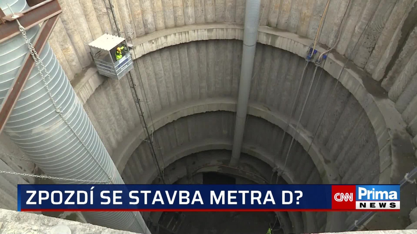 Stavba metra D se může zadrhnout - CNN Prima NEWS
