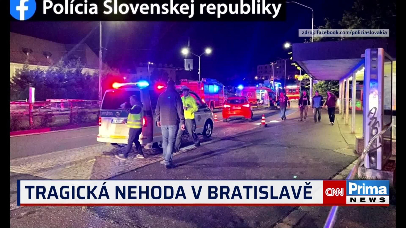 Tragická nehoda v Bratislavě - CNN Prima NEWS