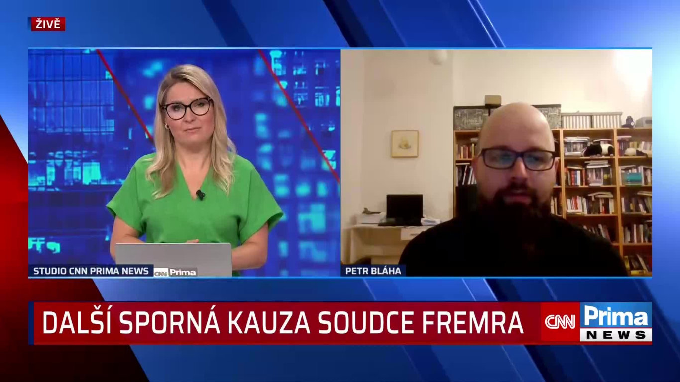 Politolog Petr Bláha ke kauze Roberta Fremra - CNN Prima NEWS