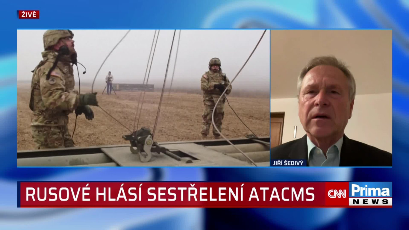 Šedivý o sestřelení amerických střel ATACMS - CNN Prima NEWS