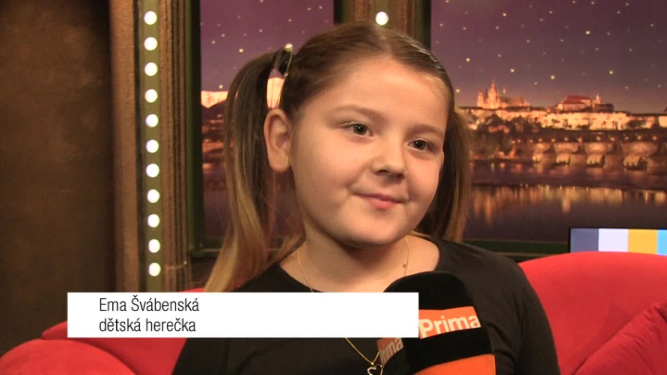 Dětská herečka Ema Švábenská v SJK - Show Jana Krause - Prima Ženy
