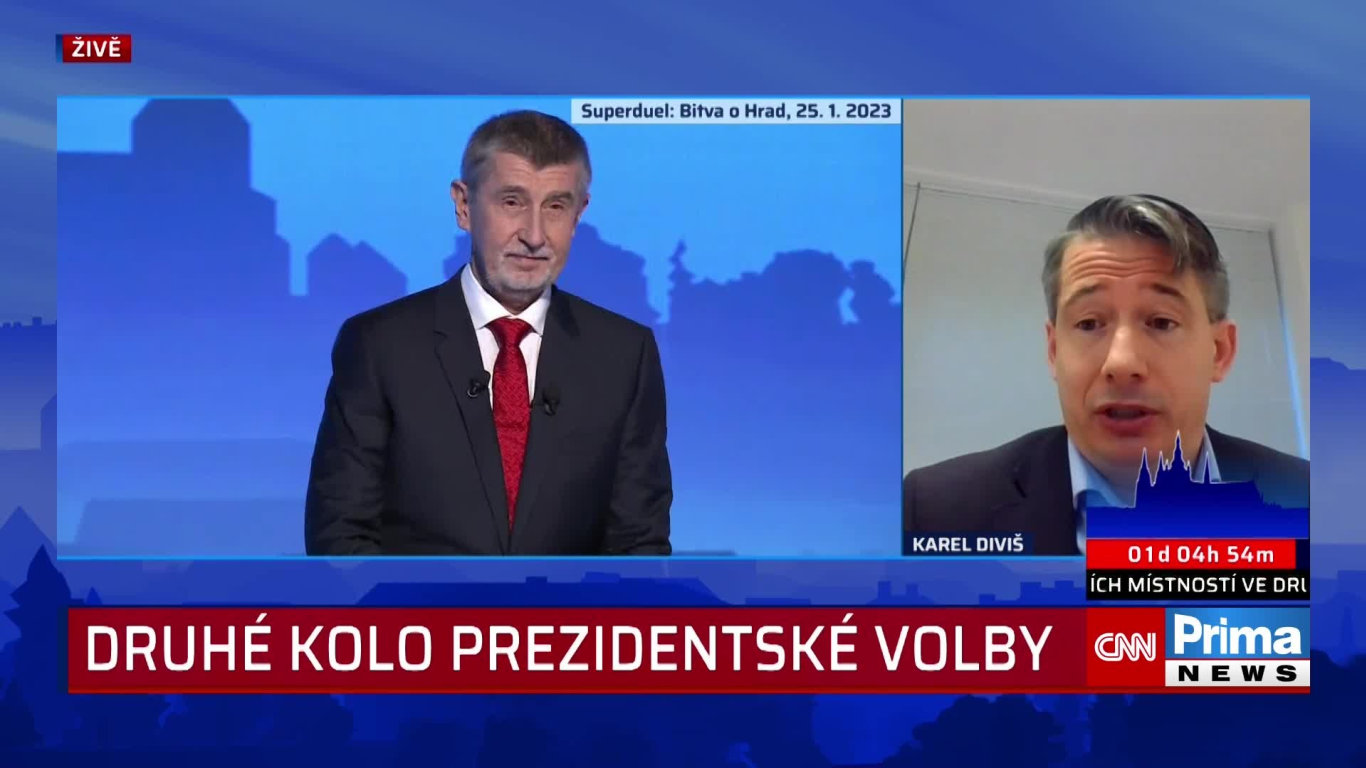 Karel Diviš okomentoval výkony Babiše a Pavla v debatě - CNN Prima NEWS