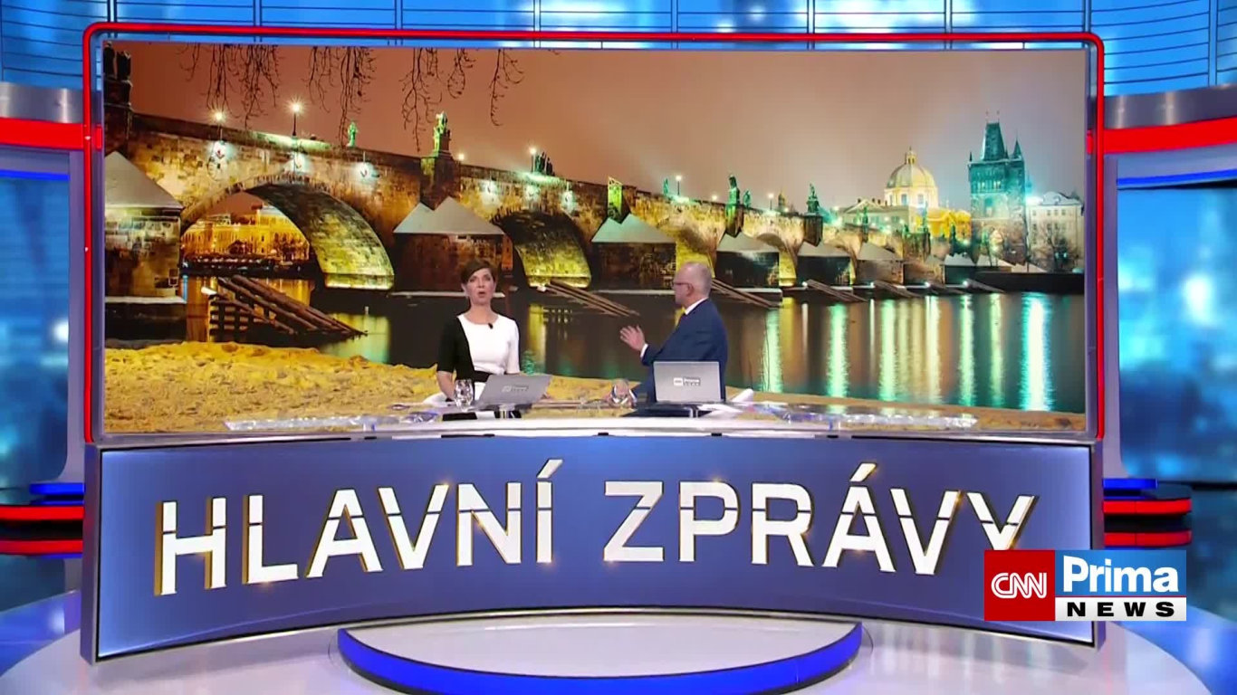 Zamrzlá Vltava (Zdroj: CNN Prima NEWS) - CNN Prima NEWS