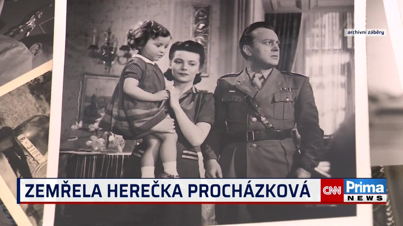 Zemřela herečka Zdenka Procházková - CNN Prima NEWS