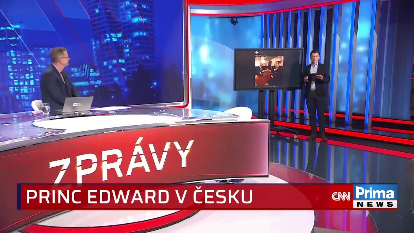 Princ Edward v Česku - CNN Prima NEWS