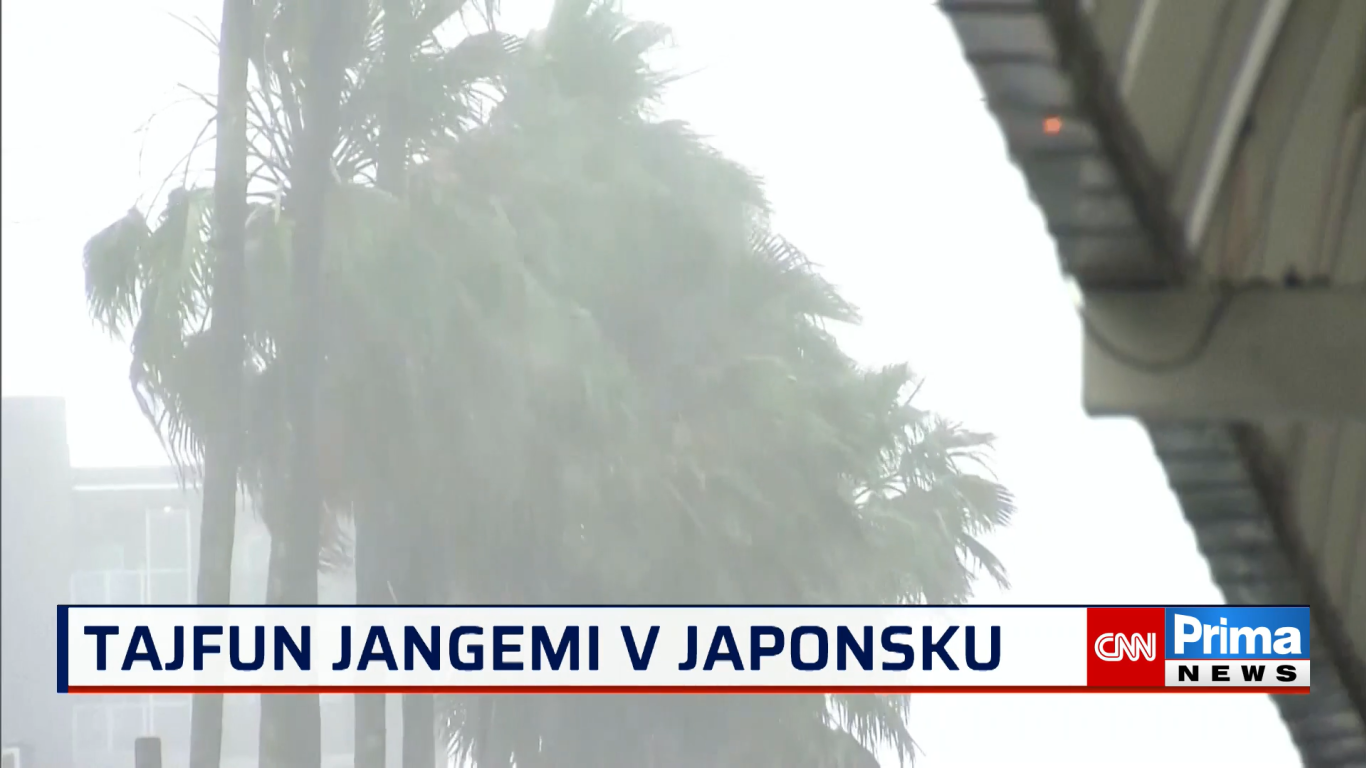 Tajfun Jangemi v Japonsku - CNN Prima NEWS