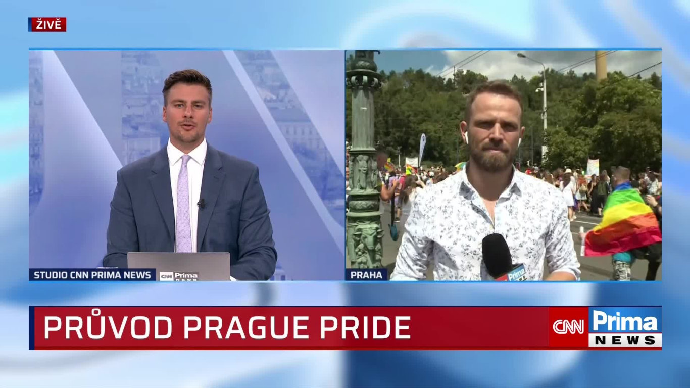 Průvod Prague Pride - CNN Prima NEWS