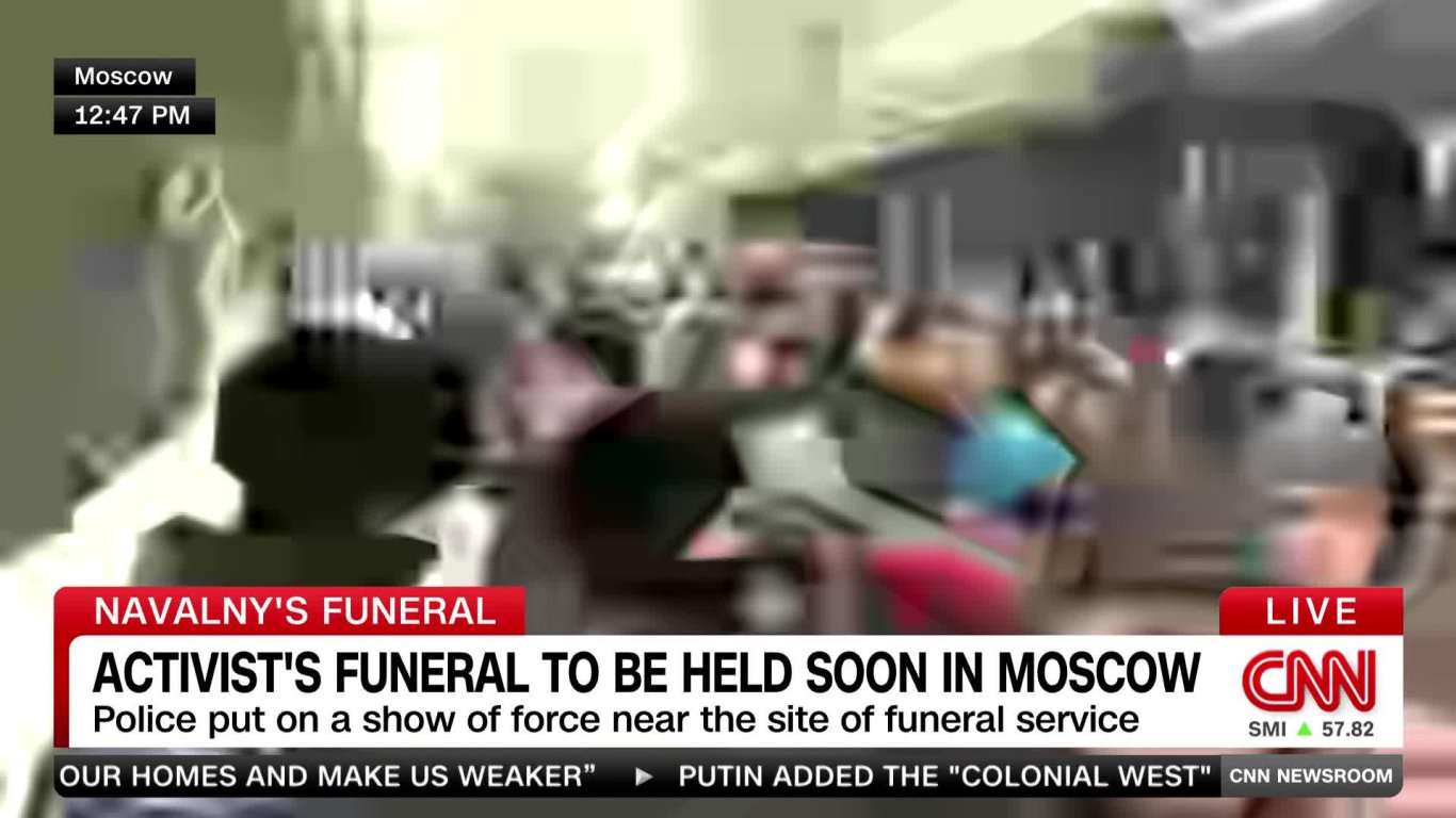 Reportér CNN Matthew Chance informuje o pohřbu Navalného - CNN Prima NEWS