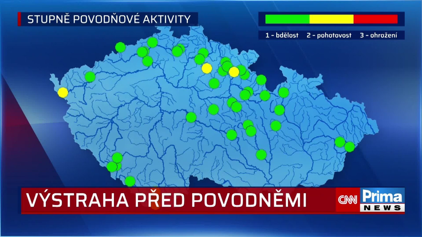 Aktuální povodňová situace v Česku - CNN Prima NEWS