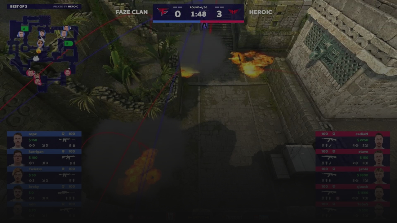 FaZe Clan vs. Heroic | BLAST Premier Fall Final | Skupina A - zápas vítězů - PLAYzone - Prima COOL