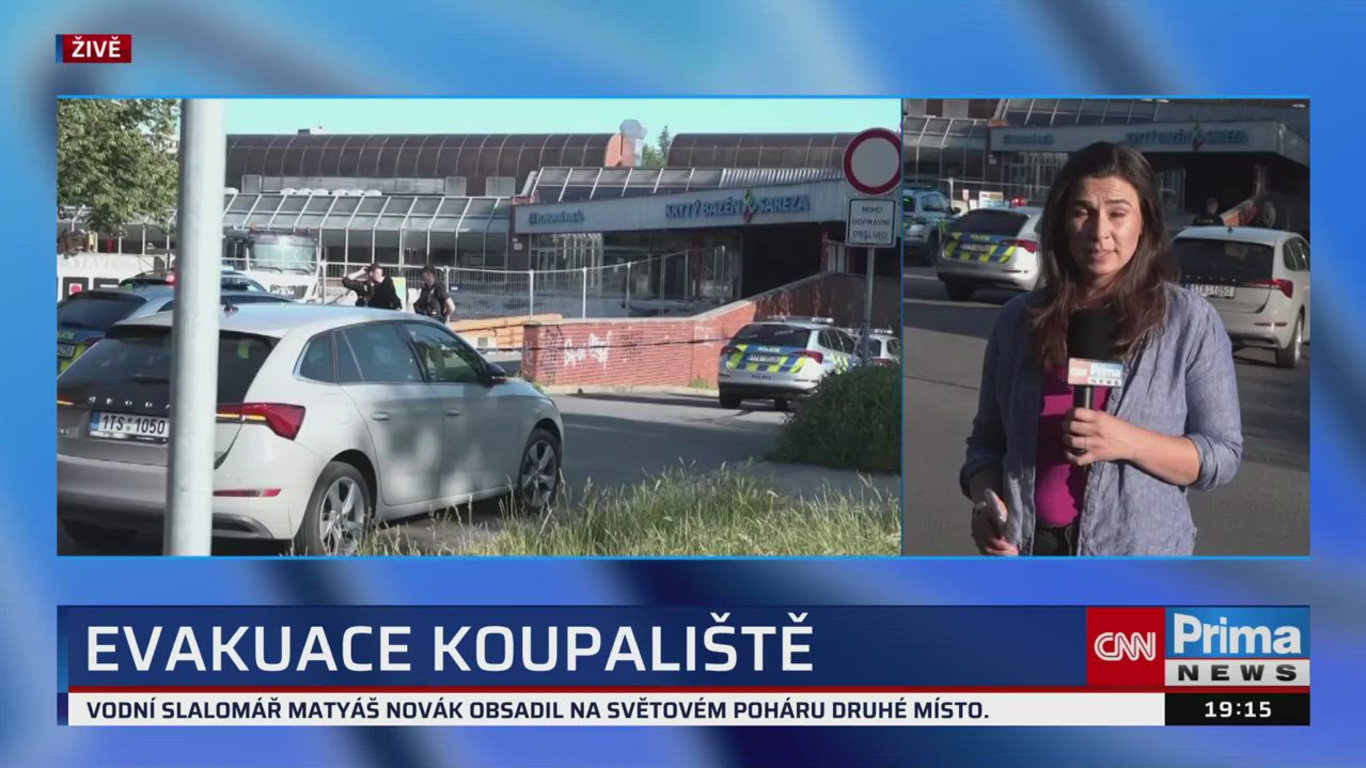 Evakuace koupaliště - HLAVNÍ ZPRÁVY - CNN Prima NEWS