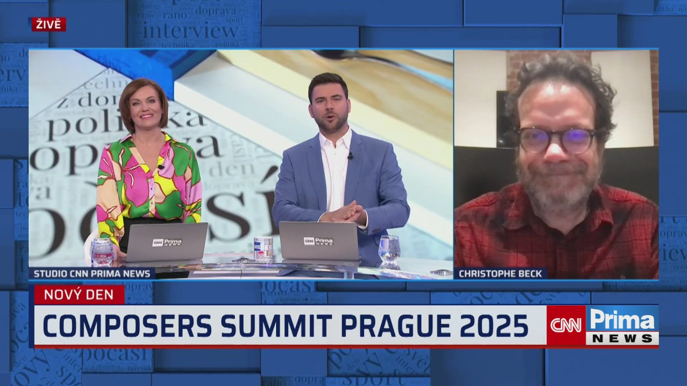 Christophe Beck o Composers summit Prague 2025 - CNN Prima NEWS