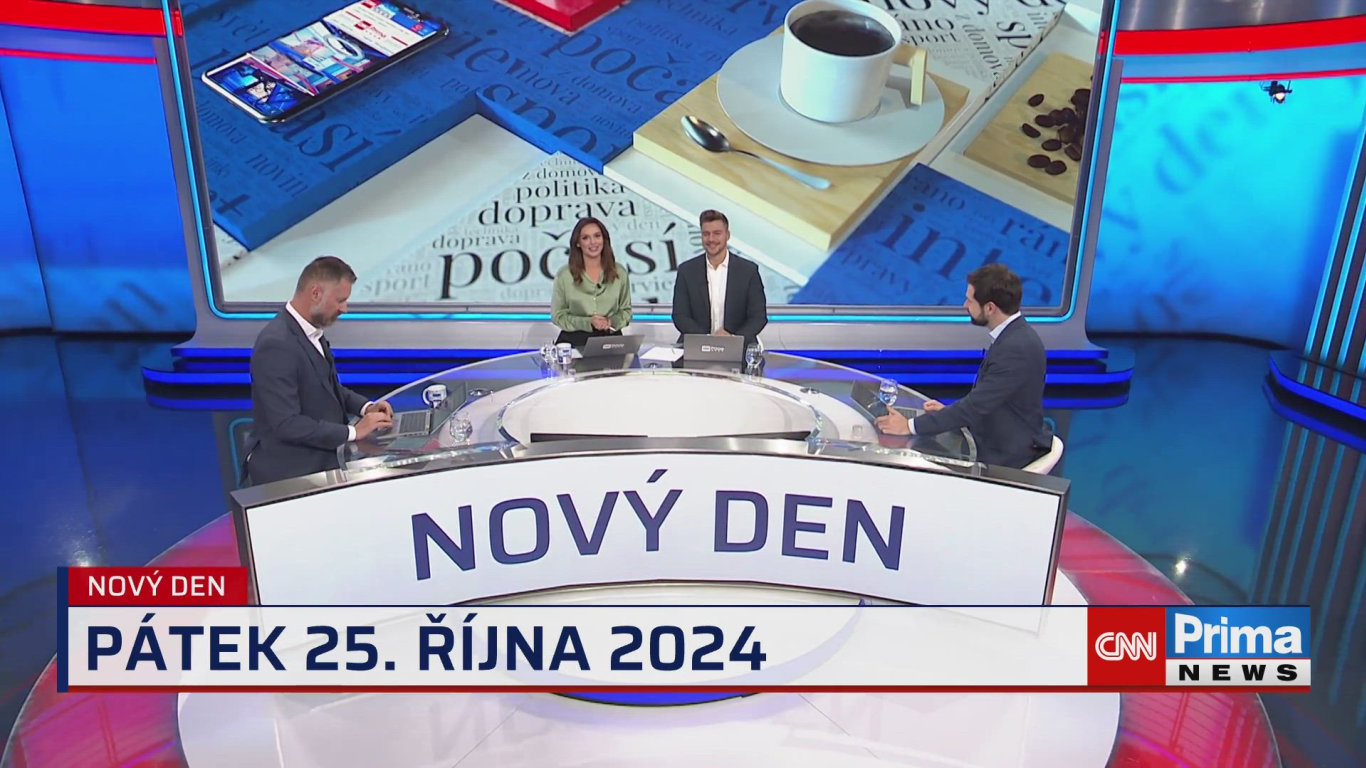 NOVÝ DEN - 25.10. v 05:55 - NOVÝ DEN - CNN Prima NEWS