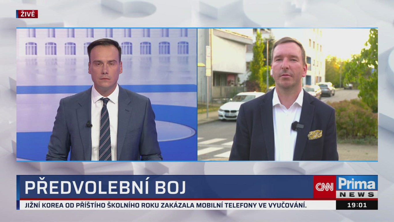 ZIVE 2OKNO (moderator+respondent) Kubacek - HLAVNÍ ZPRÁVY - CNN Prima NEWS