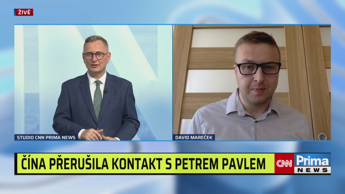 Čína přerušila kontakt s Petrem Pavlem - CNN Prima NEWS