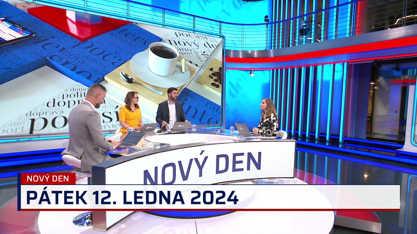 NOVÝ DEN, Sabina Dračková, Jiří Šlégl - 12.1. v 05:55 - NOVÝ DEN - CNN Prima NEWS