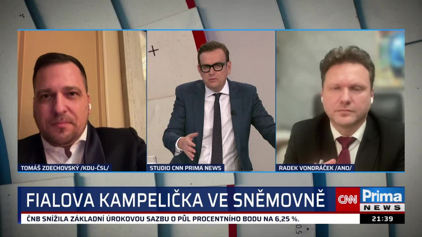 360°, Tomáš Zdechovský, Radek Vondráček, Lubomír Zaorálek, Pavel Fischer, Jefim Fištejn - 8.2. v ...