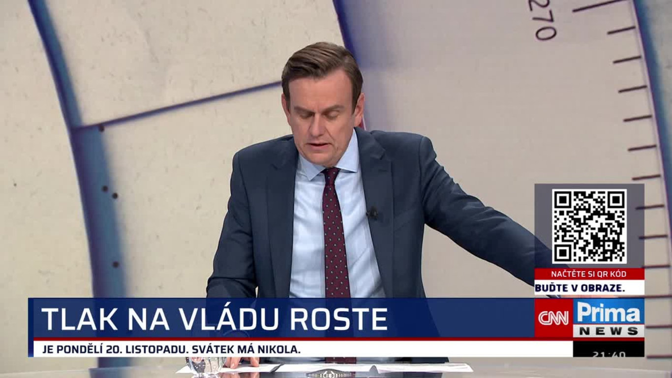 360°, Ivan Pilip, Lukáš Kovanda, Václav Páleník, Jan Přáda - 20.11. v 21:30 - 360° - CNN Prima NEWS