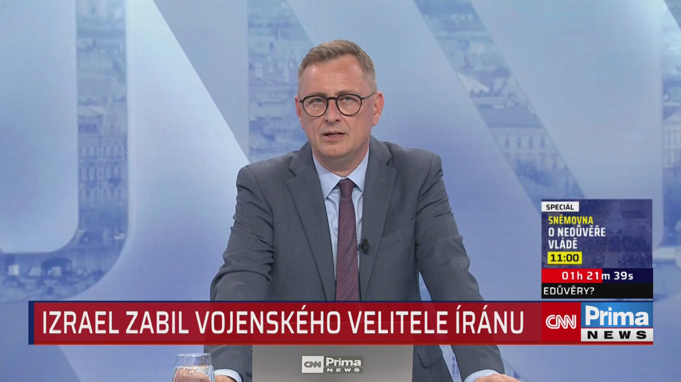 Izrael zabil nejvyššího vojenského velitele Íránu - CNN Prima NEWS