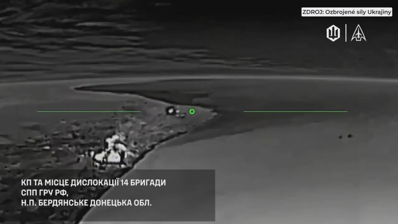 Ukrajinský útok na ruské velitelské stanoviště - CNN Prima NEWS