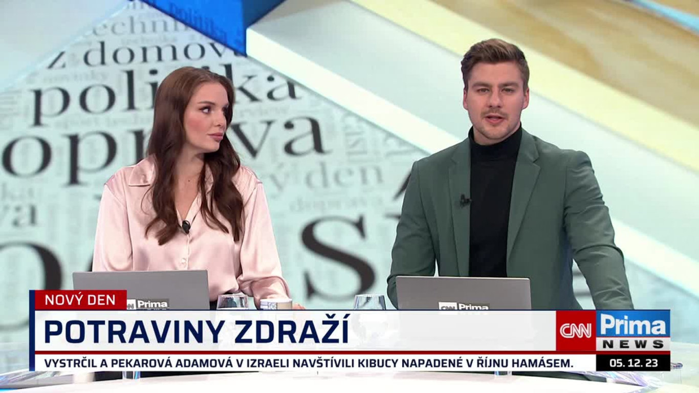 NOVÝ DEN, Marek Kafka, Daniela Habešová - 5.12. v 06:00 - NOVÝ DEN - CNN Prima NEWS