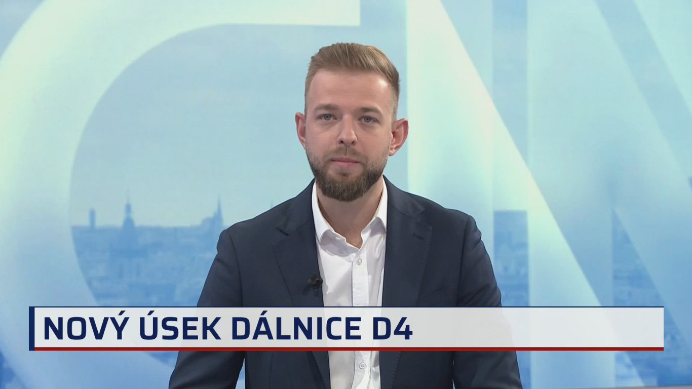 Nový úsek dálnice D4 zkrátí cestu do Písku z Prahy - CNN Prima NEWS