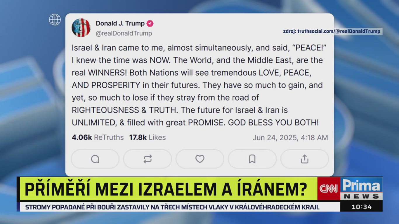 ZPRÁVY PLUS, Roman Joch - 24.6. v 10:30 - ZPRÁVY PLUS - CNN Prima NEWS