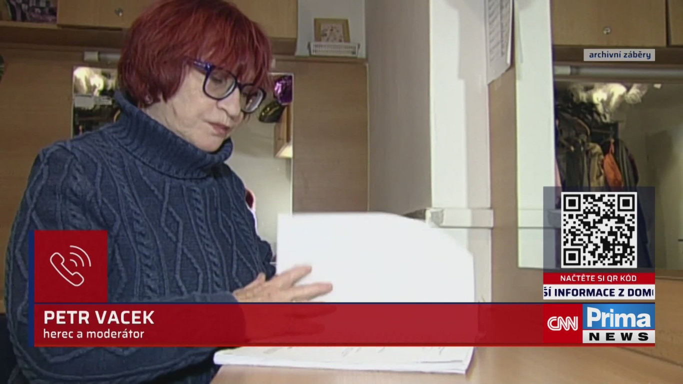 Zemřela Jana Synková, zavzpomínal Petr Vacek - CNN Prima NEWS
