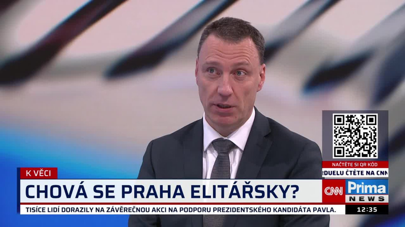K VĚCI, Jan Wolf - 26.1. v 12:30 - K VĚCI - CNN Prima NEWS