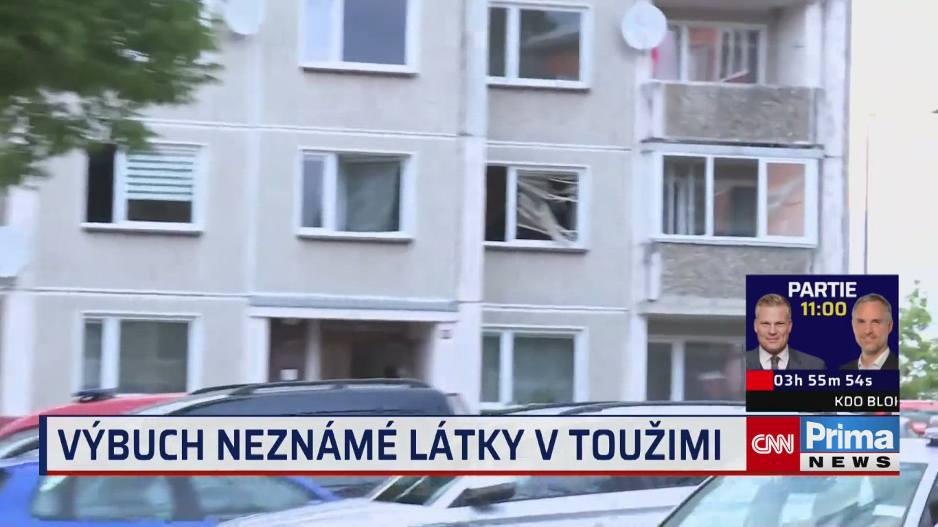 Výbuch neznámé látky v Toužimi - CNN Prima NEWS