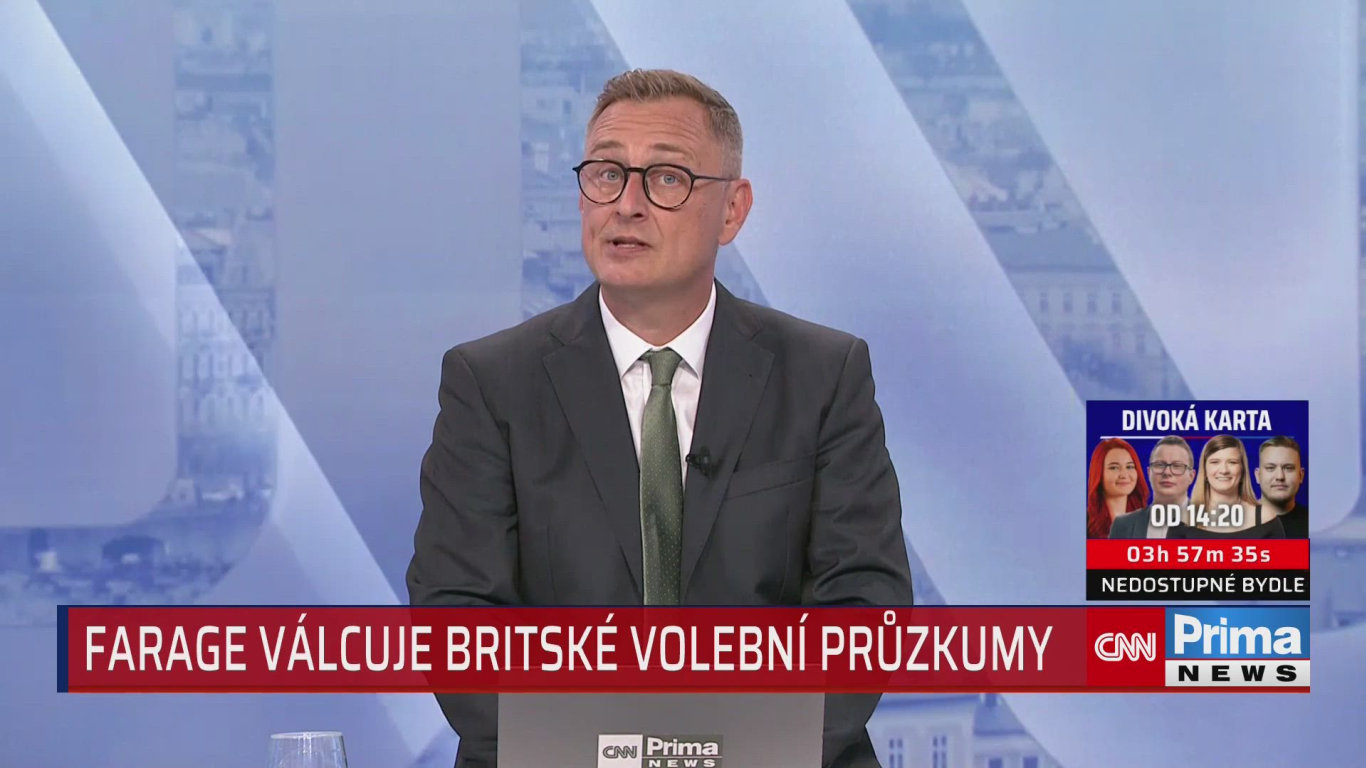 Farage valcuje britské volební průzkumy - CNN Prima NEWS
