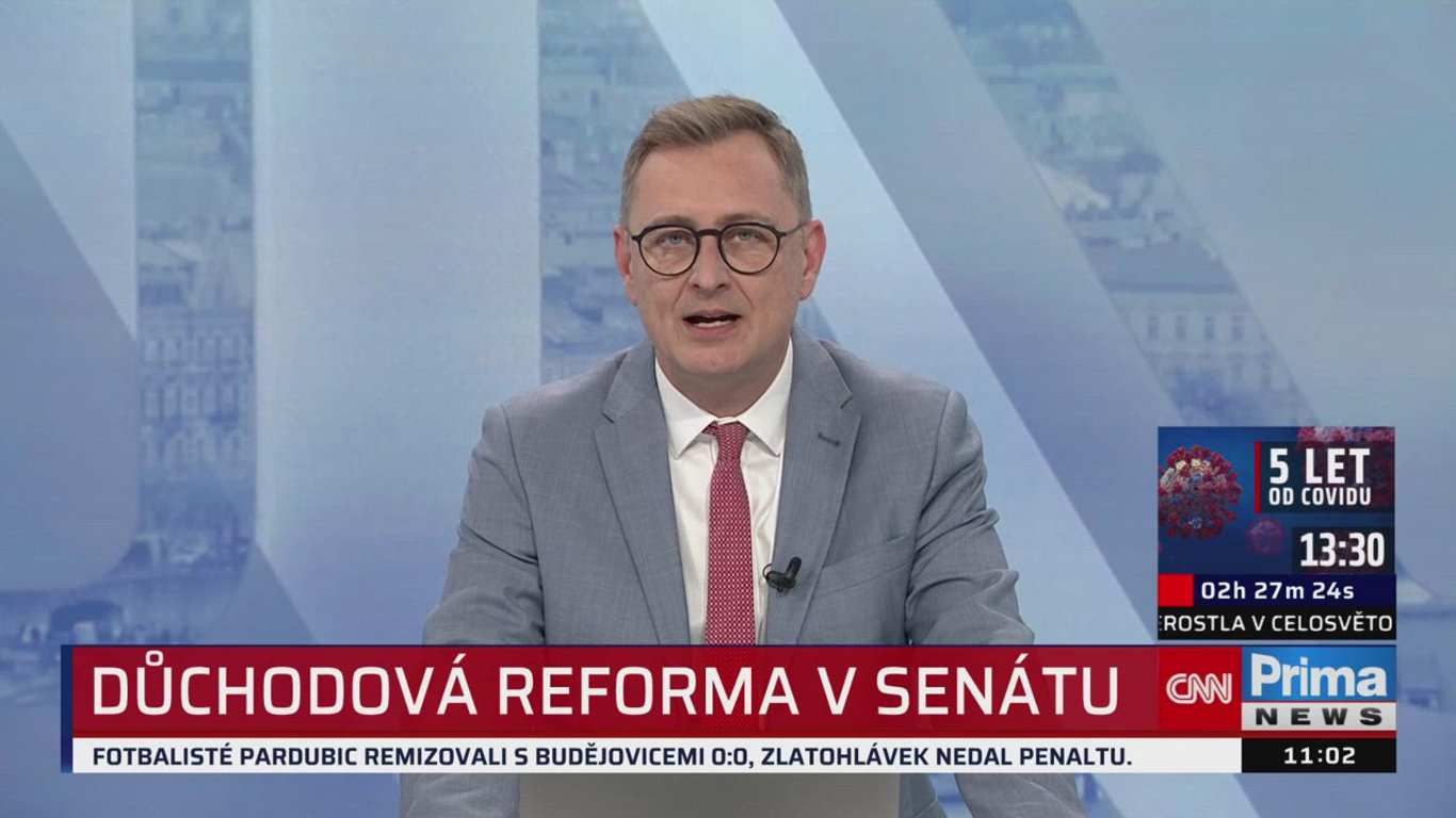 ZPRÁVY, Jiří Šinkora, Roman Prymula - 2.12. v 11:00 - ZPRÁVY - CNN Prima NEWS