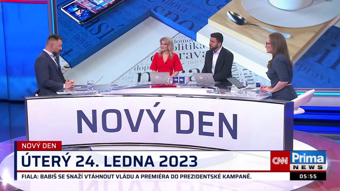 NOVÝ DEN - 24.1. v 05:55 - NOVÝ DEN - CNN Prima NEWS