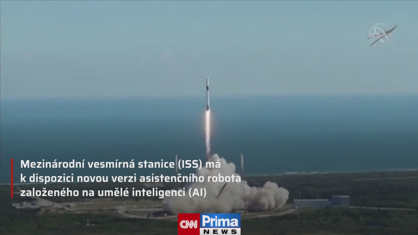 Interaktivní robot CIMON-2 (Zdroj: CNN) - CNN Prima NEWS