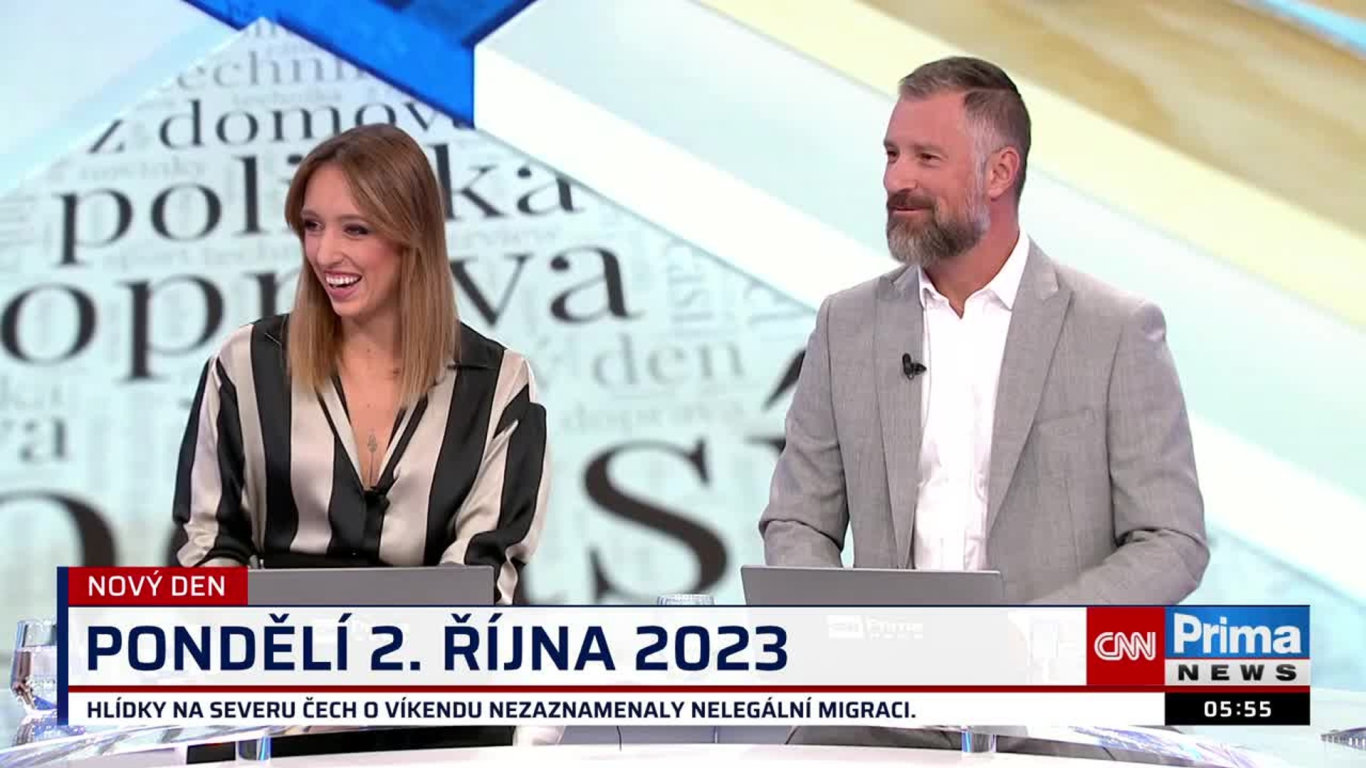 NOVÝ DEN, Adéla Konewka, Petr Vágner - 2.10. v 05:55 - NOVÝ DEN - CNN Prima NEWS