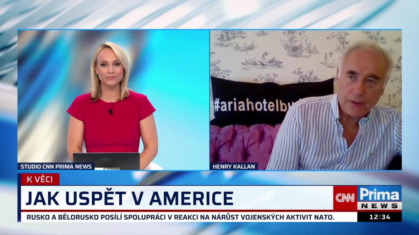 K VĚCI, Henry Kallan - 15.8. v 12:30 - K VĚCI - CNN Prima NEWS