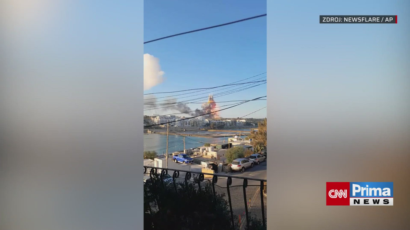 Exploze továrny na ohňostroje otřásla Maltou - CNN Prima NEWS