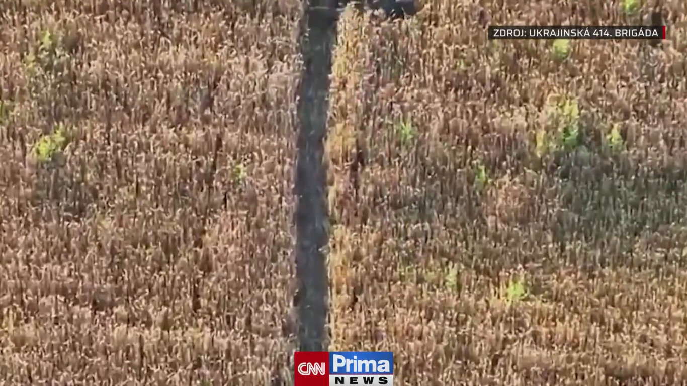 Záběry úderů ukrajinské 414. brigády na ruské vojáky - CNN Prima NEWS