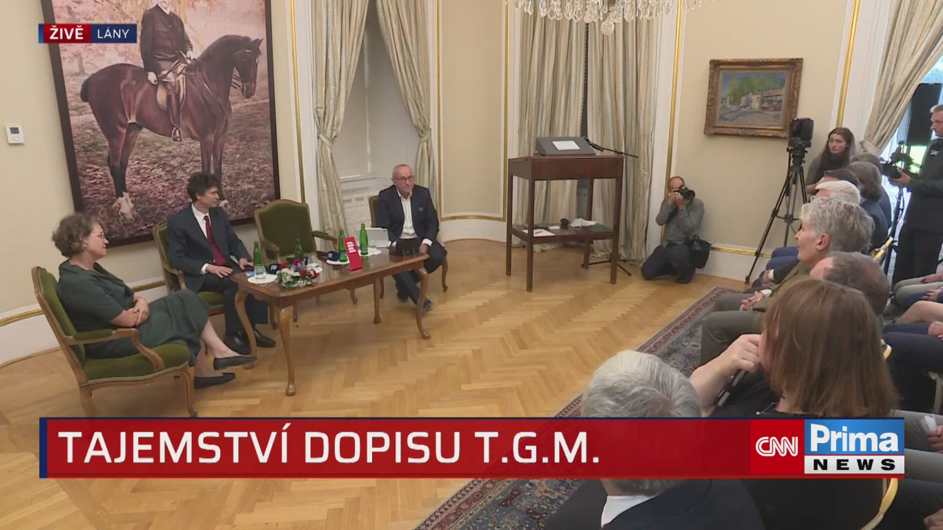 Pavel přečetl poslední dopis TGM - CNN Prima NEWS