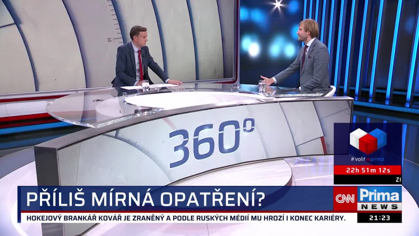 360°, Adam Vojtěch, Daniel Landa - 7.9. v 21:20 - 360° - CNN Prima NEWS