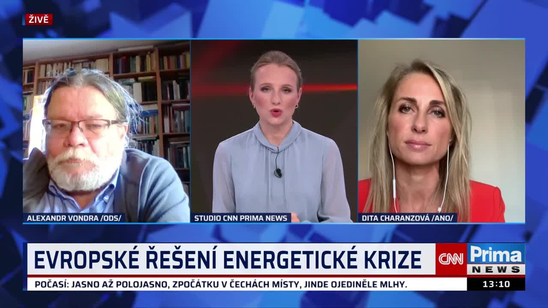 Partie PLUS - epizoda Partie PLUS, Alexandr Vondra, Dita Charanzová, Jefim Fištejn - 9.10. v 13: ...