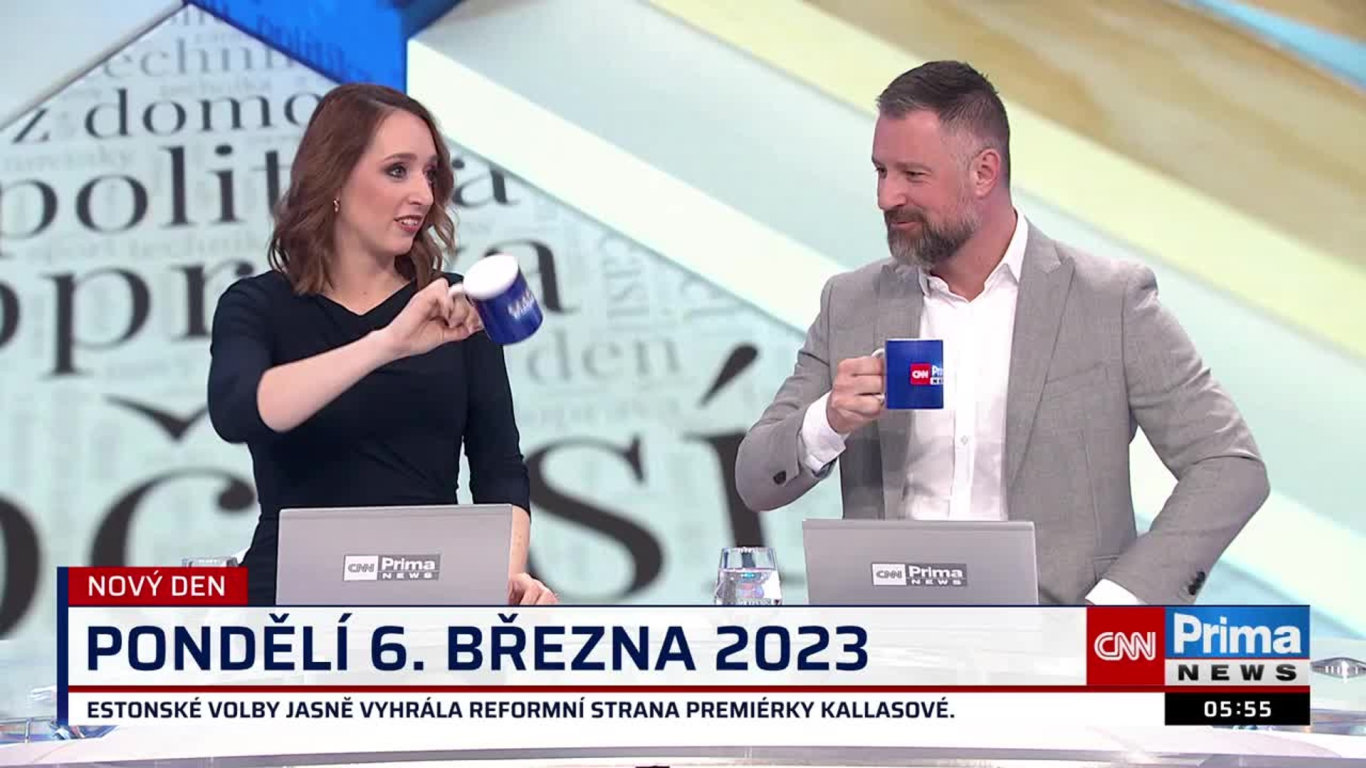 NOVÝ DEN, Adéla Jelínková, Petr Vágner - 6.3. v 05:55 - NOVÝ DEN - CNN Prima NEWS