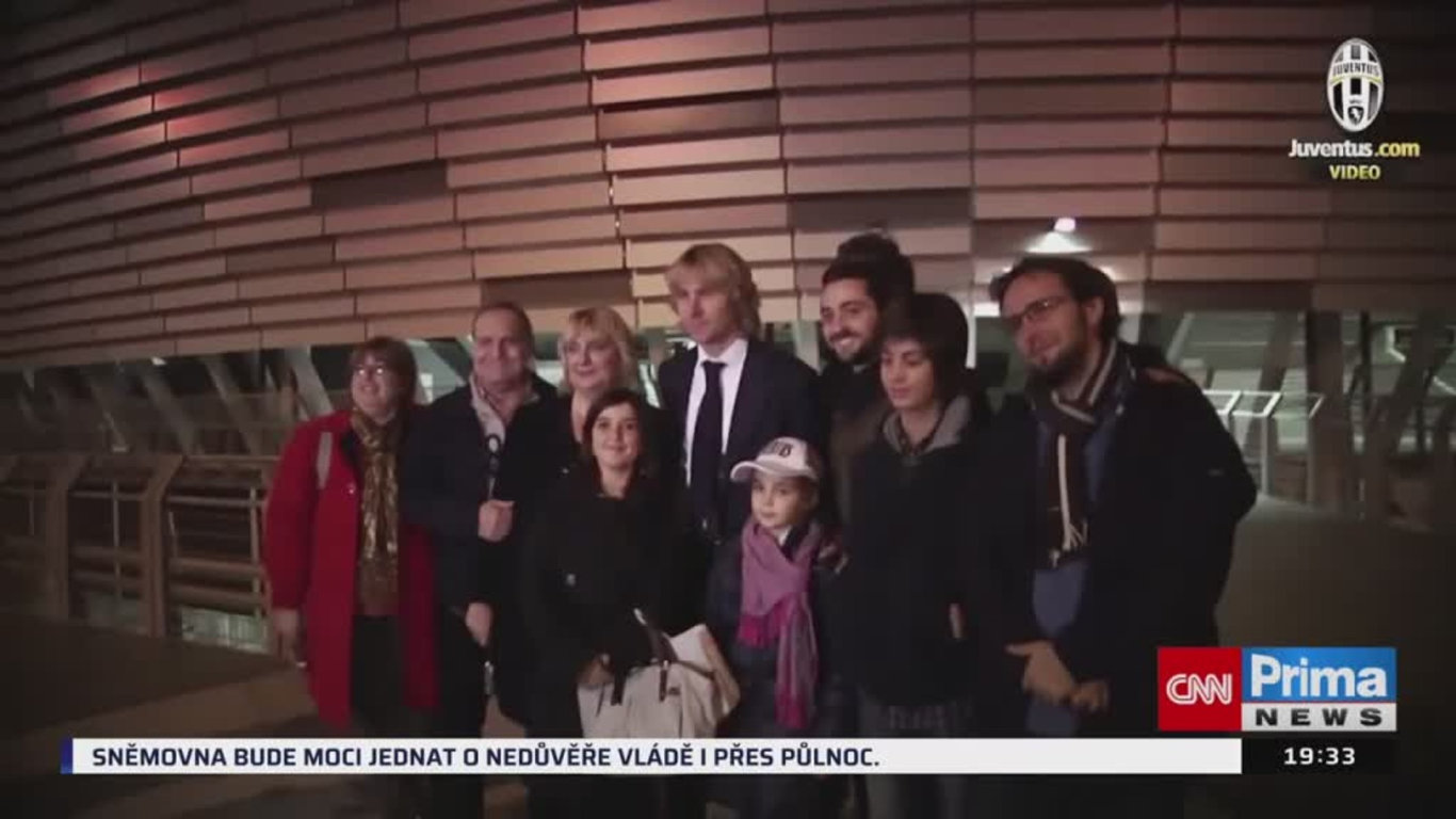Nedvěd se loučil s Juventusem - HLAVNÍ ZPRÁVY - CNN Prima NEWS
