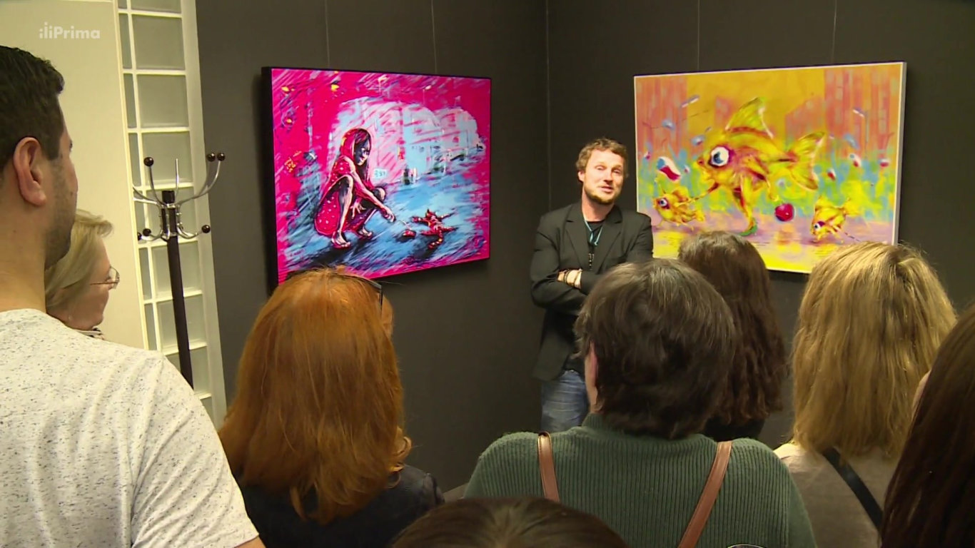 Honza Homola maluje obrazy - TOP STAR magazín - CNN Prima NEWS